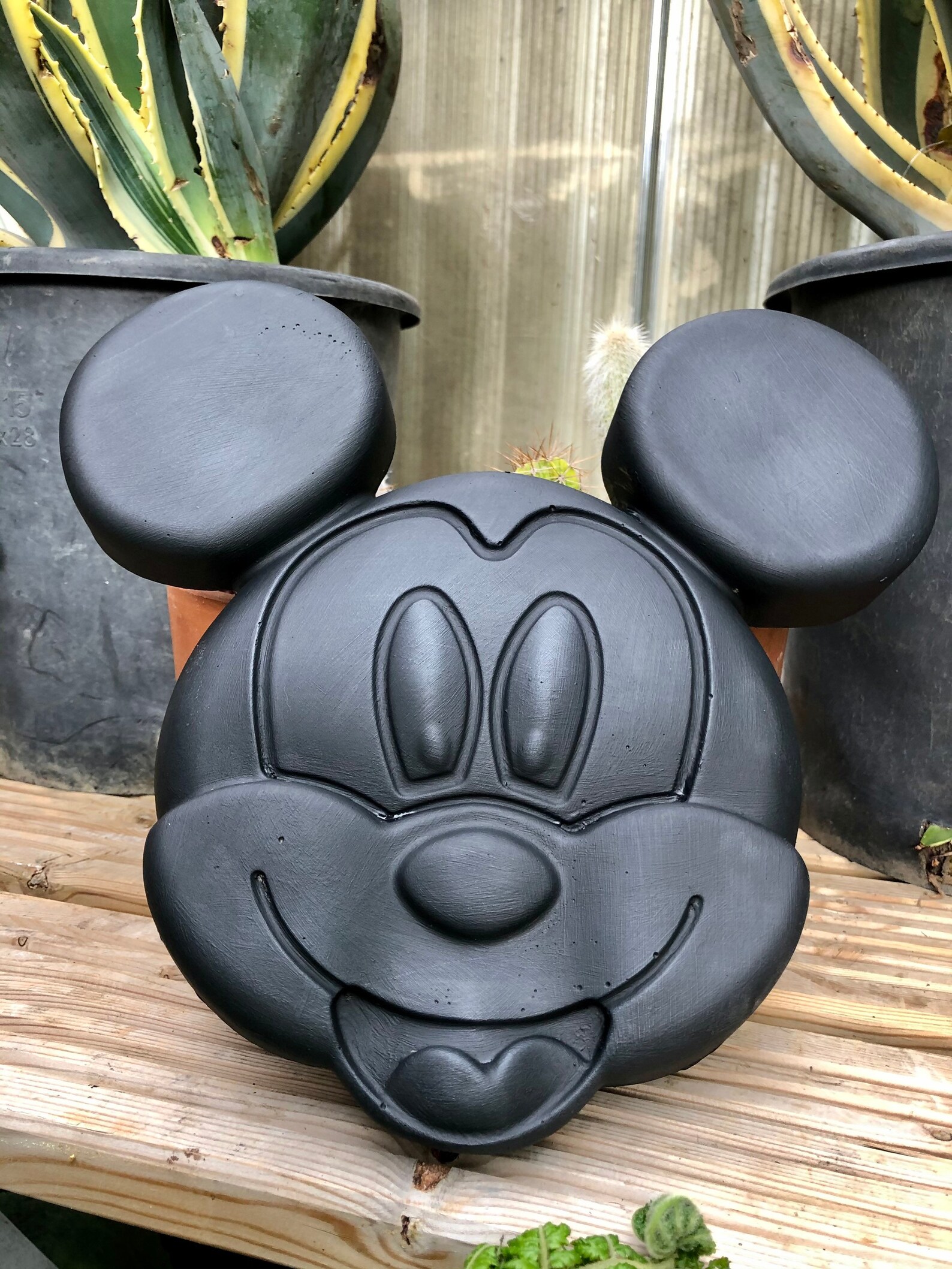 Stone/cre Disney Large Mickey Mouse Wall Plaque-garden or Home - Etsy