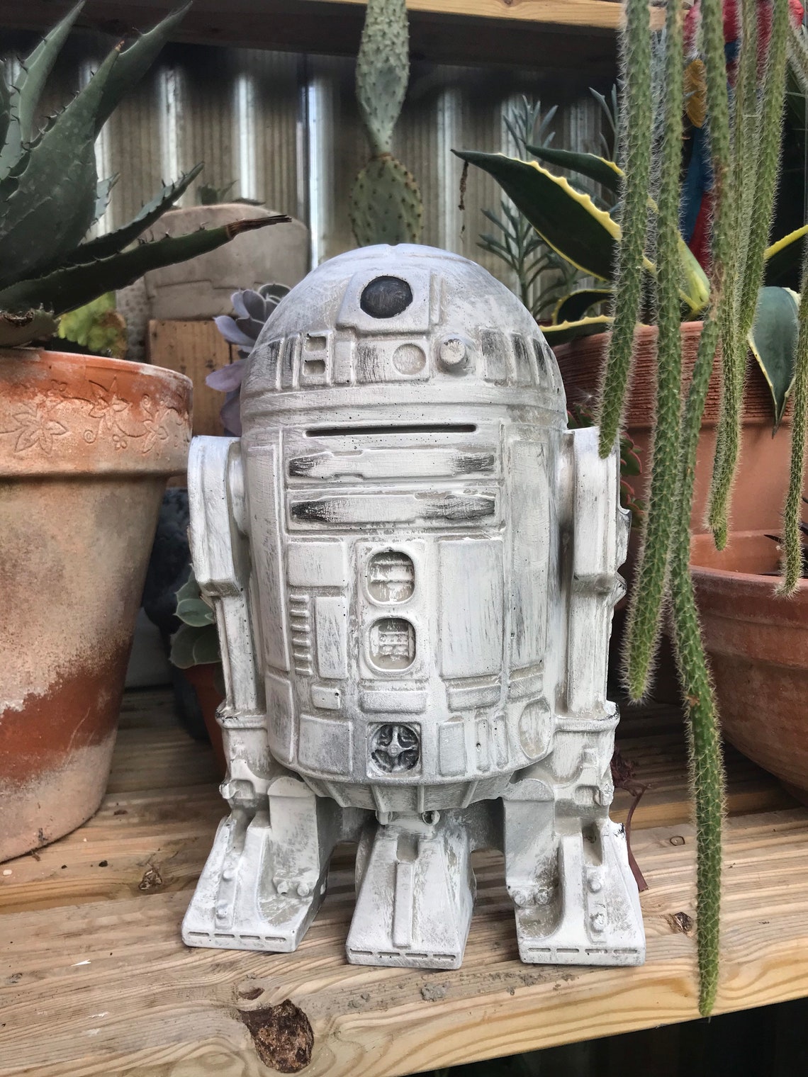 Stone/cre Starwars R2D2 Garden Statue Heavy or Home Decor | Etsy UK
