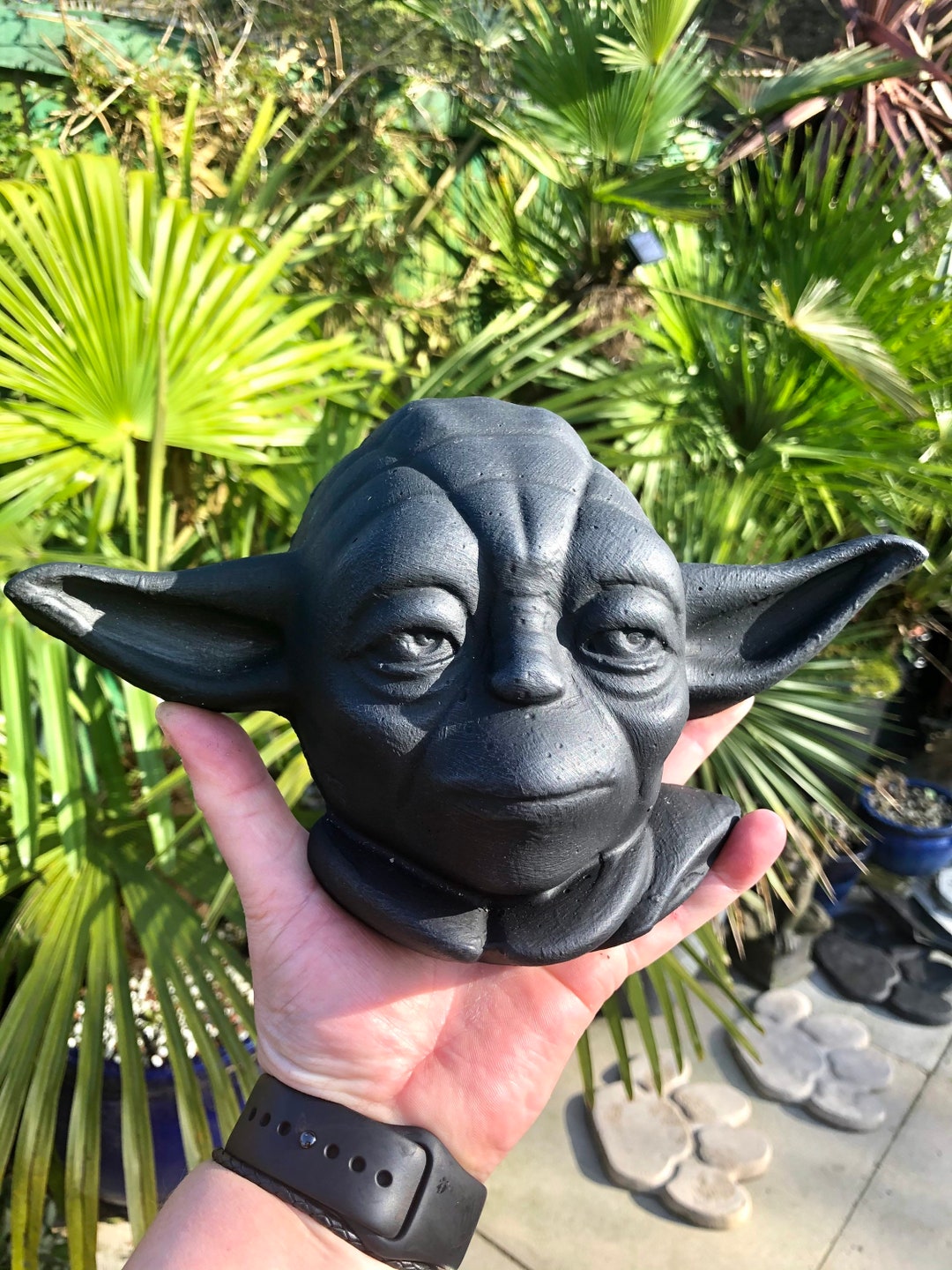 Stone/cre Star Wars Yoda Head Wall Plaque - Etsy