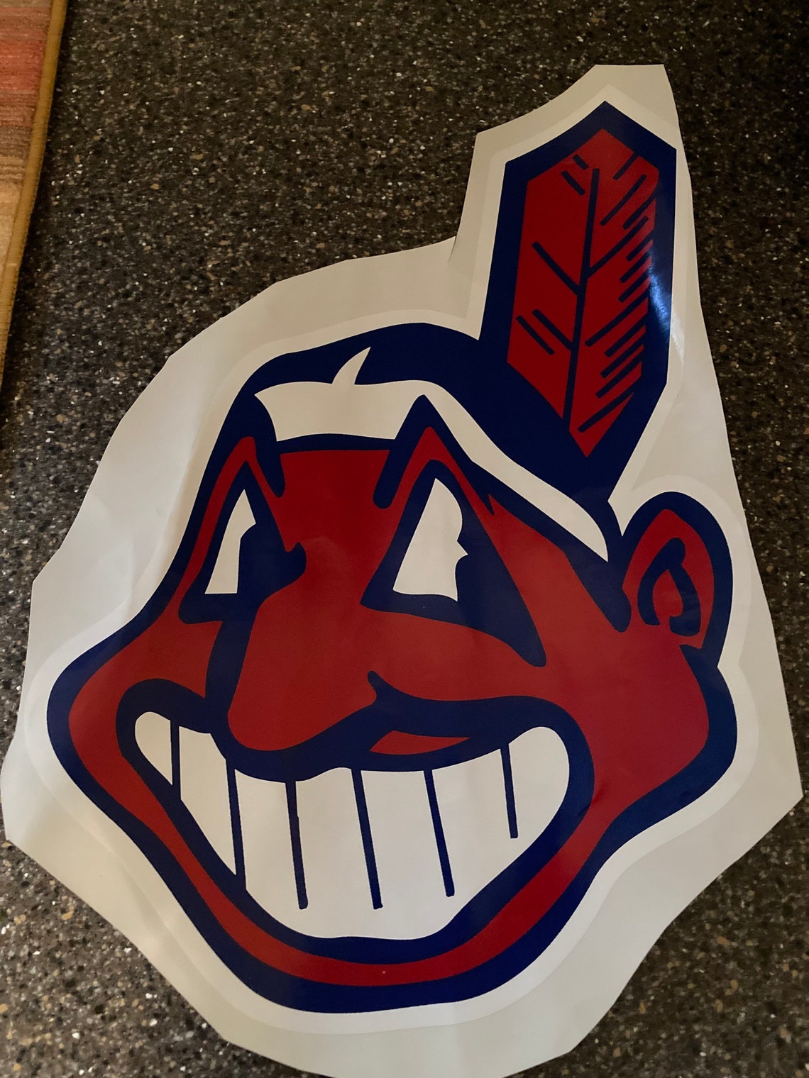 Chief wahoo logo cle indians | Etsy