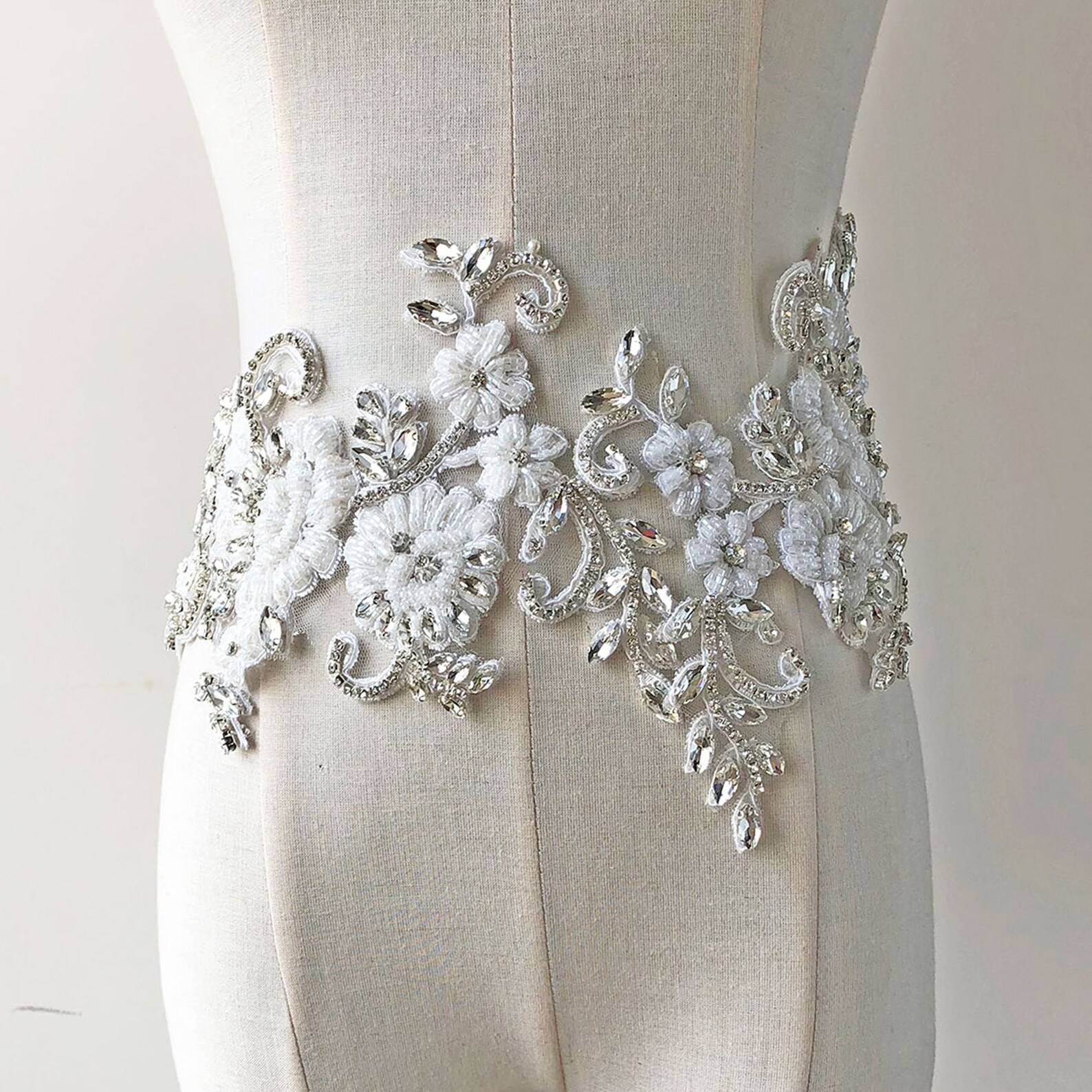 Bling Rhinestone Applique Crystal Beaded Embroidery Patch | Etsy