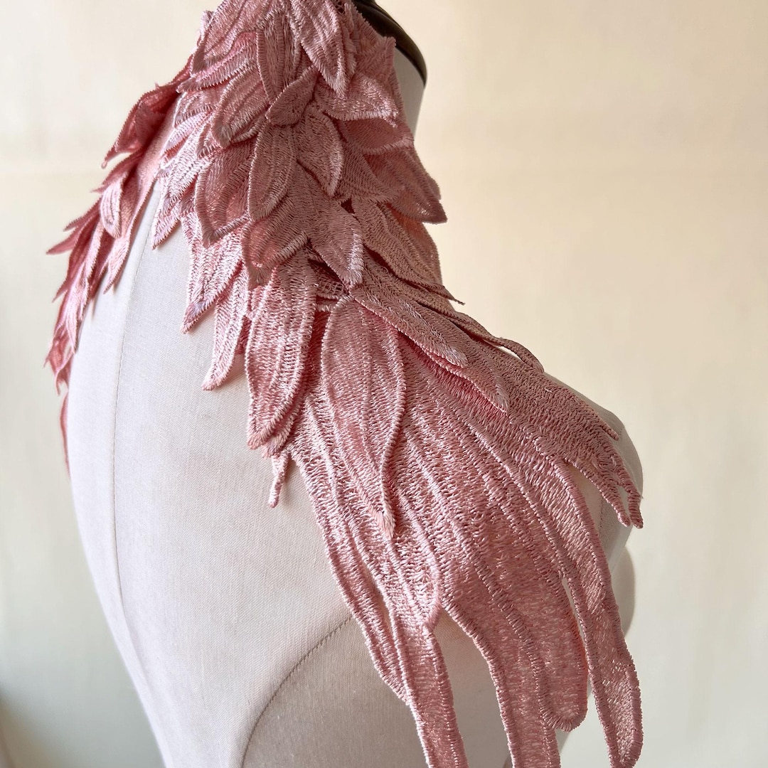 Mirror Pair Angel Wings Layered Fabric Feather Wings Shoulders Decor ...