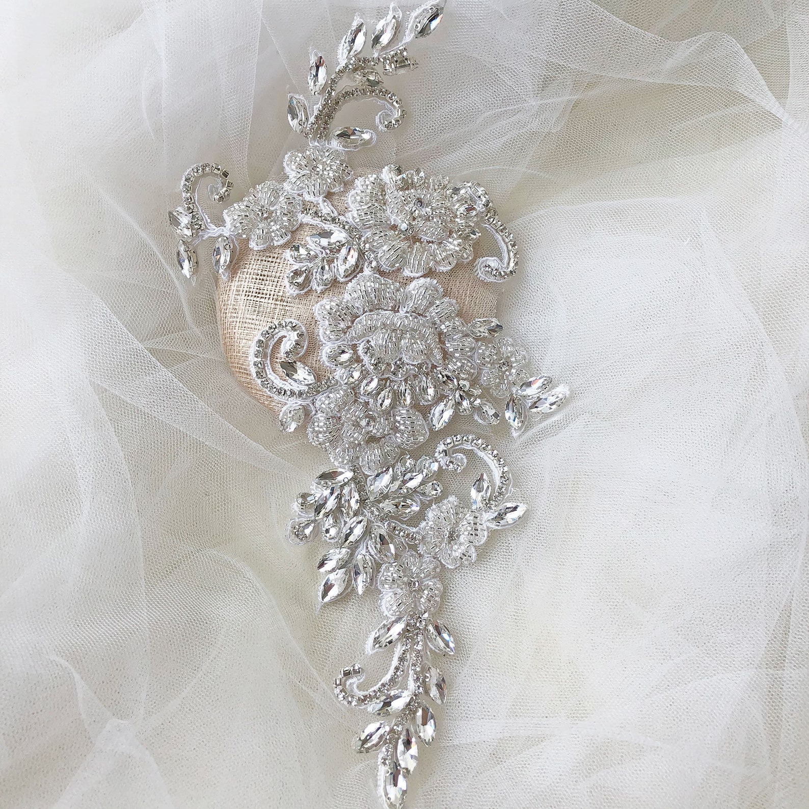 Bling Rhinestone Applique Crystal Beaded Embroidery Patch | Etsy