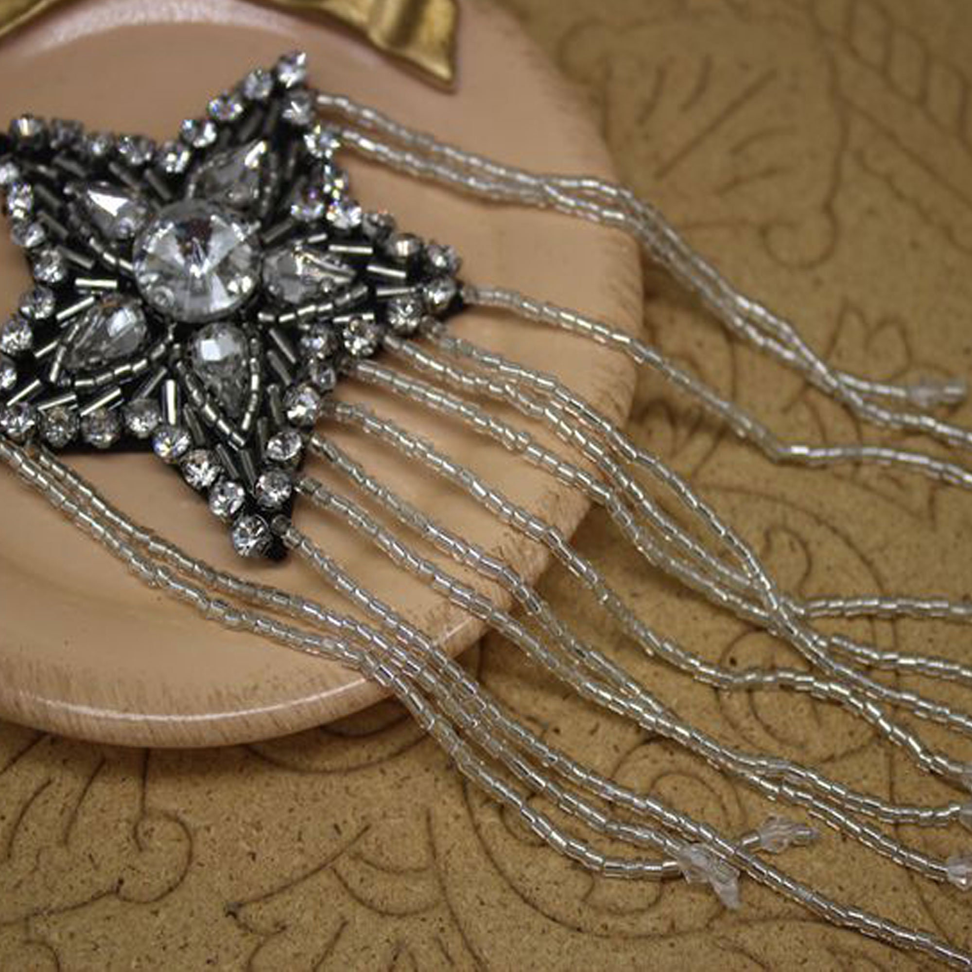 Star Epaulette Applique Shooting Star Shoulder Patch Beading - Etsy