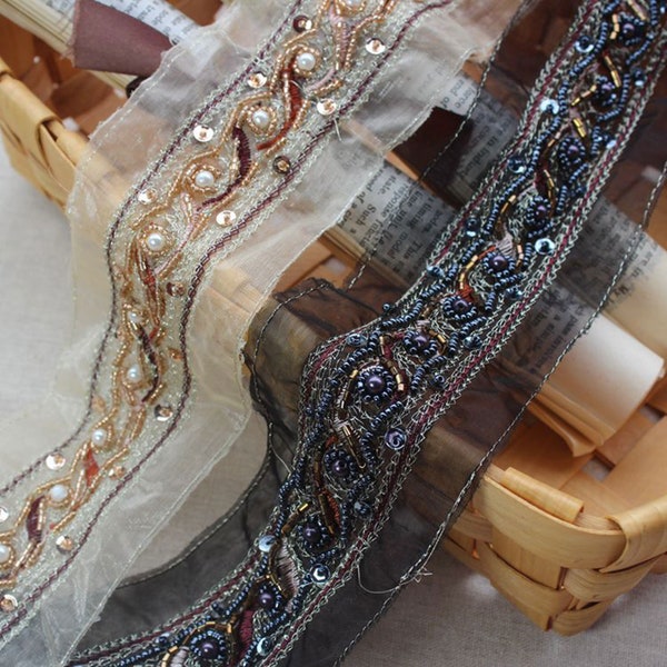 Beaded Trim by the Yard - Etsy