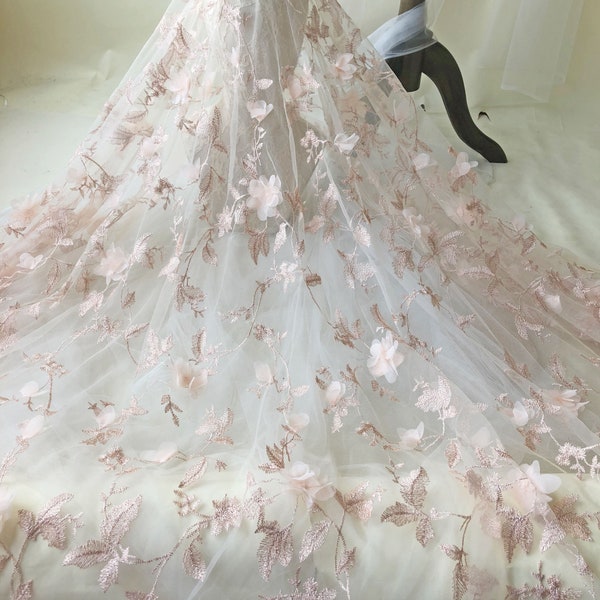 Peach Lace Fabric - Etsy