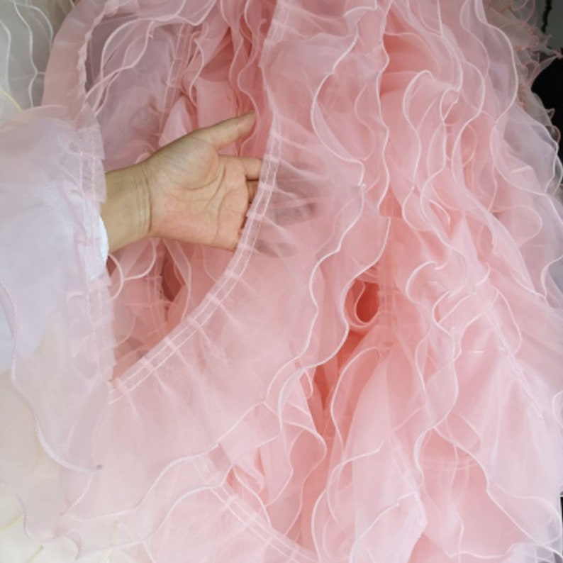 Ruffled Lace Trim by Yard Exquisite 2 Layered Ruffle Lace - Etsy