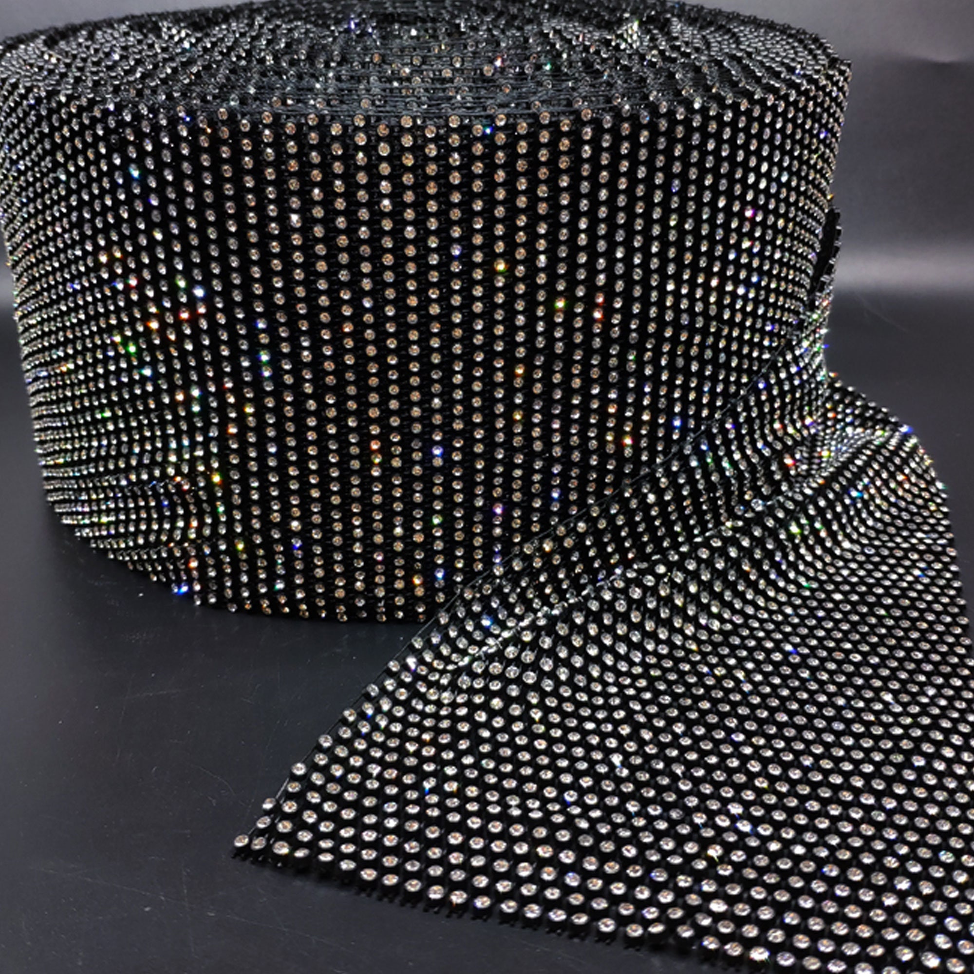 Bling Rhinestone Fabric Sparkling Rhinestone on Design for - Etsy