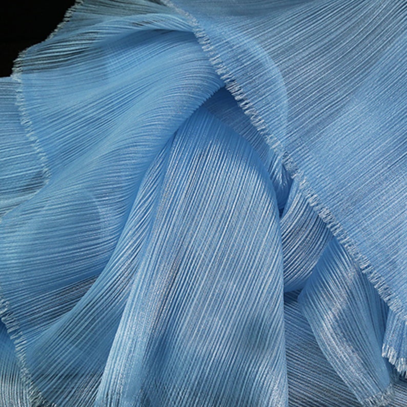 Ruffle Fabric Stiff Pleated Fabric Texture Organza Fabric for - Etsy