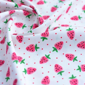 Strawberry Cotton Craft Fabric by Yard Lovely Cotton Fabric Sewing ...