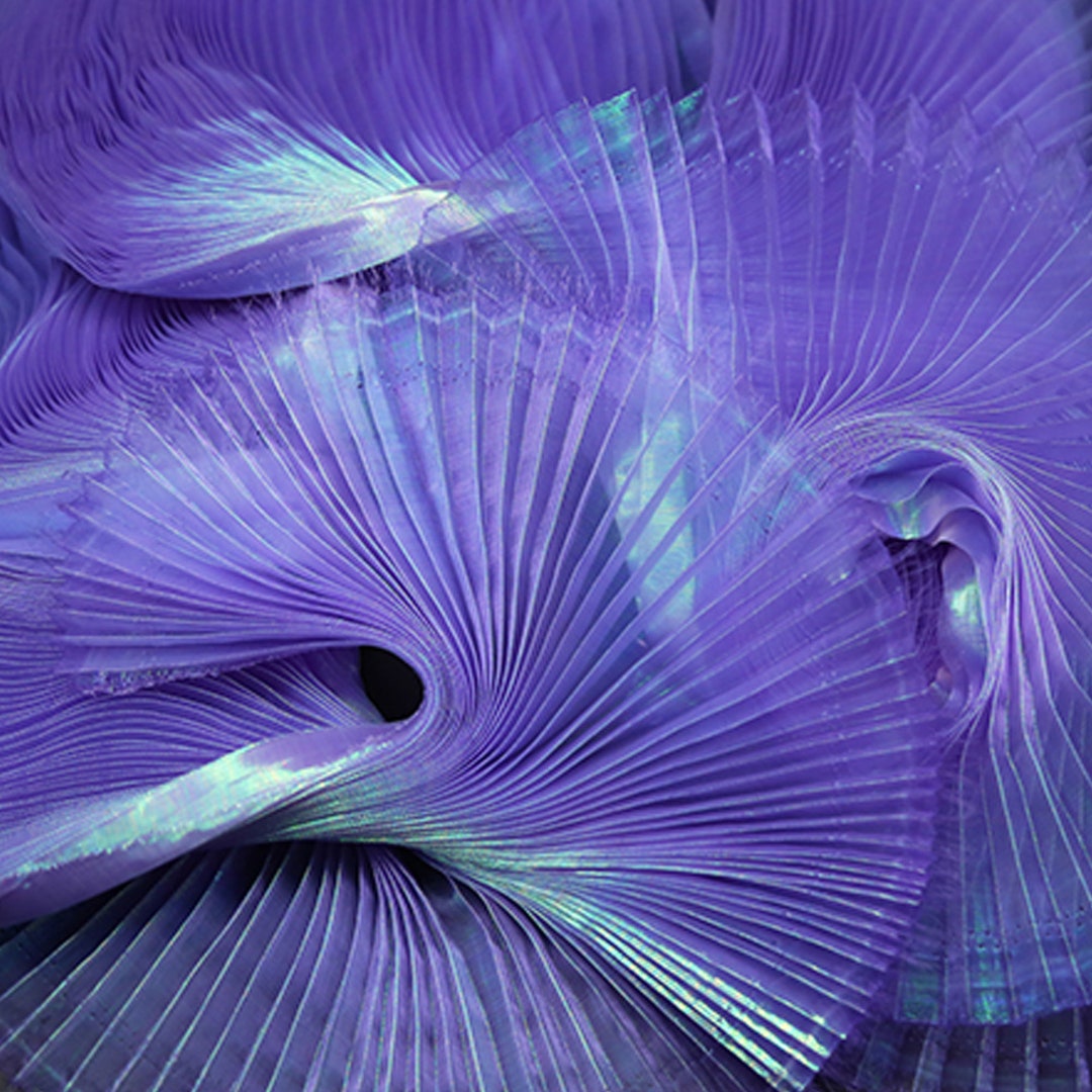 Shiny Ruffle Pleated Fabric Stiff Texture Fabric for Performance ...