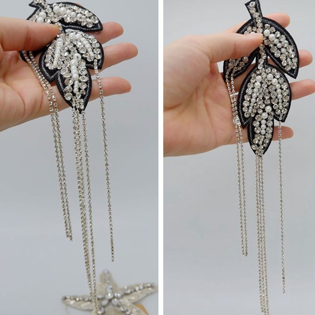 Beaded Tassel Epaulette Applique Shoulder Tassel Patch Beading Badge ...