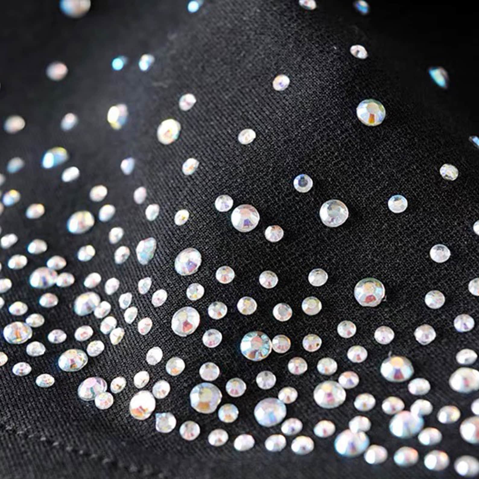 Bling Rhinestone Splash Rhinestone Sheet Iron on Transfer for Party ...