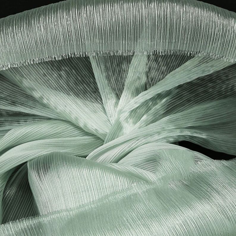 Ruffle Fabric Stiff Pleated Fabric Texture Organza Fabric for - Etsy