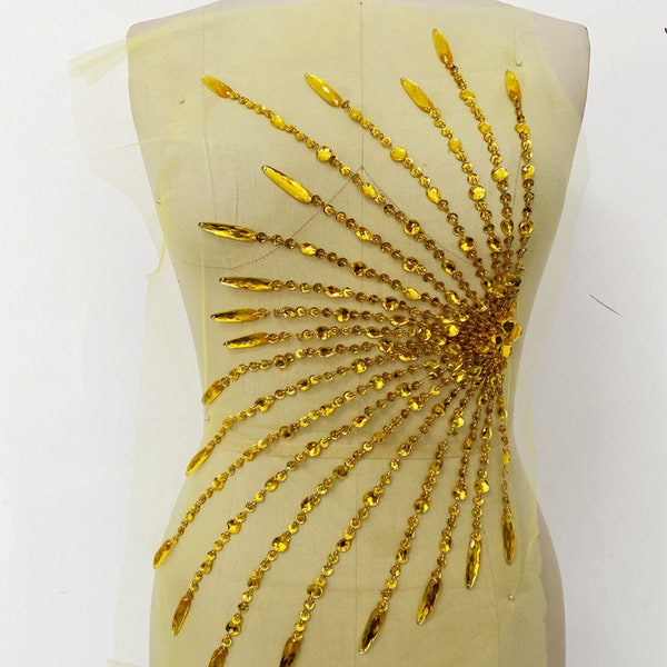 Rhinestone Applique for Dance Costume - Etsy