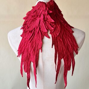 Mirror Pair Angel Wings Layered Fabric Feather Wings Shoulders Decor ...