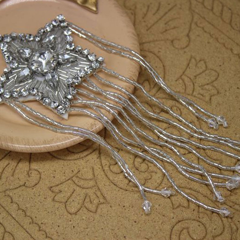 Star Epaulette Applique Shooting Star Shoulder Patch Beading - Etsy
