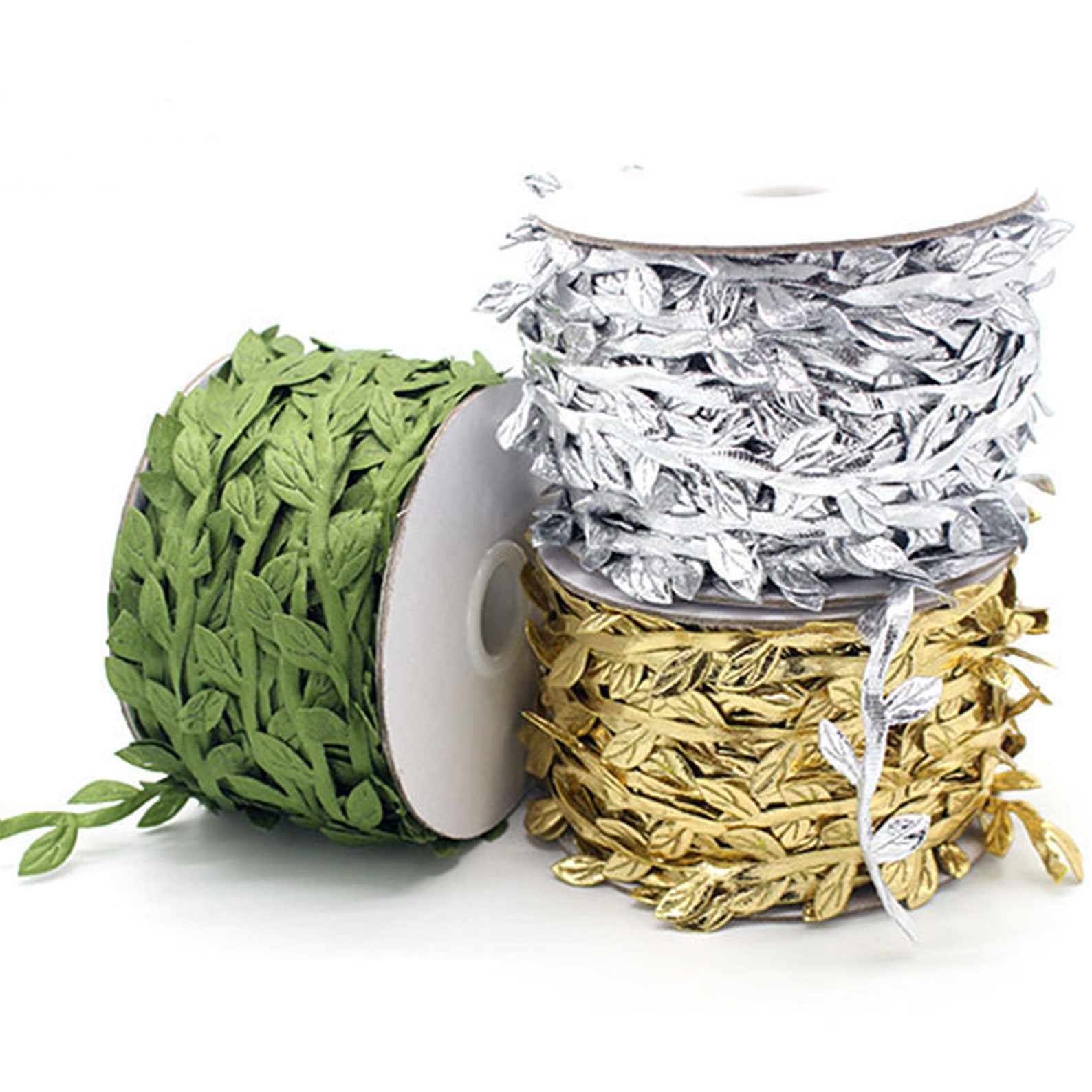 Olive Leaves Trim Ribbon Forest Leaf Vines Foliage Decorative | Etsy