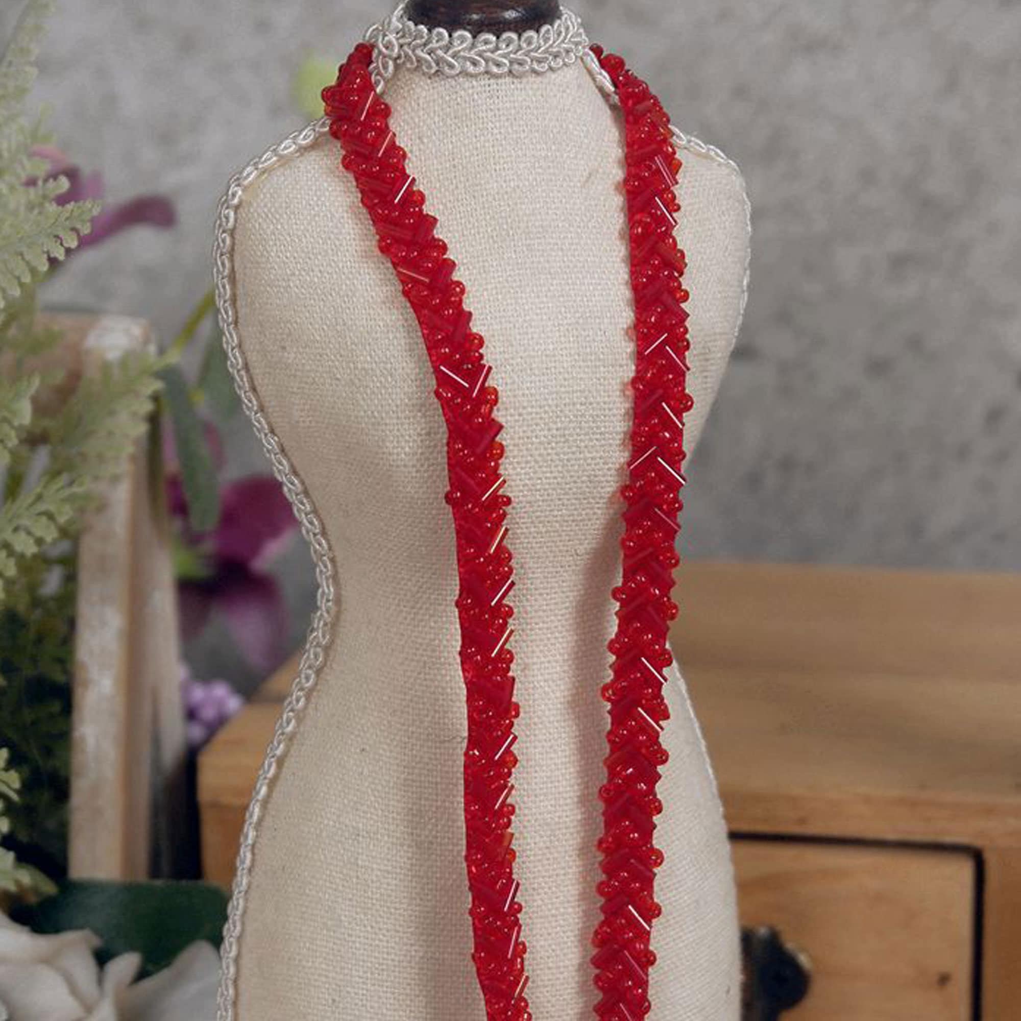 Beaded Pearl Trim by Yard Costumes Fringe Trimming Sewing | Etsy