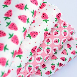 Strawberry Cotton Craft Fabric by Yard Lovely Cotton Fabric Sewing ...