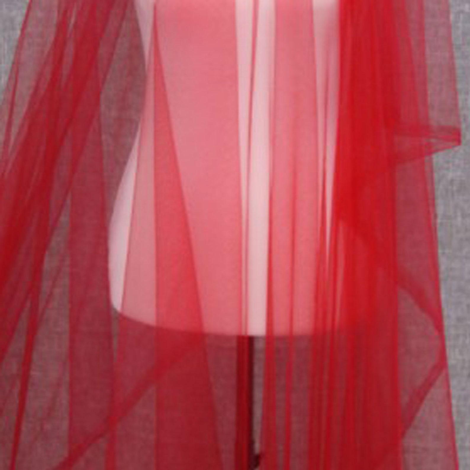 Red Lace Fabric Tulle by the Yard for Prom Dress Capesparty - Etsy