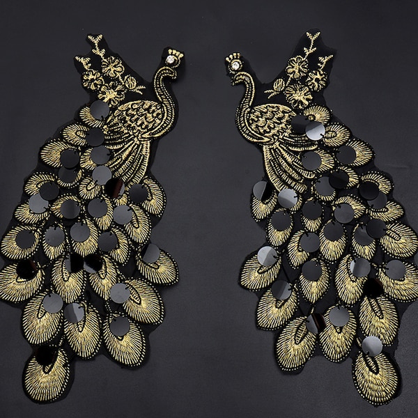 Peacock Applique - Etsy