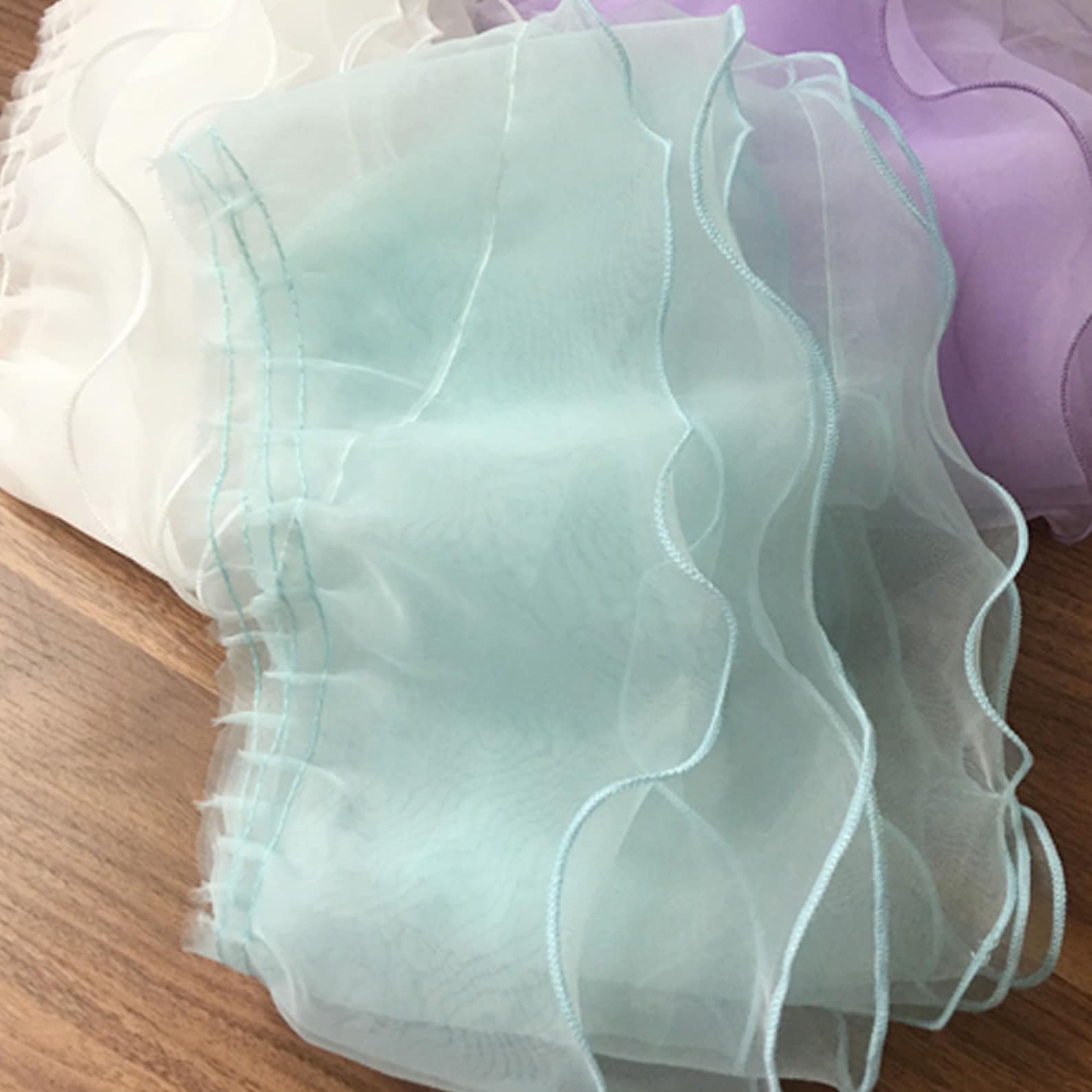 Ruffled Lace Trim by Yard Exquisite 2 Layered Ruffle Lace - Etsy