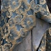 Golden Flower Jacquard Fabric Embossed Bloom Textured Fabric for Party ...
