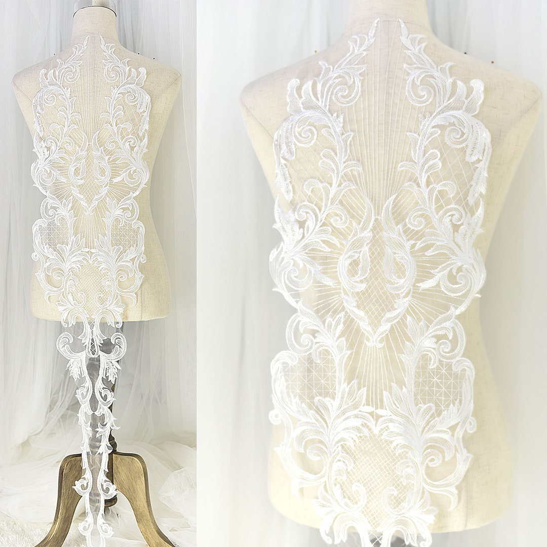 Full Body Applique Vintage Embroidery Lace Patch Super Large - Etsy