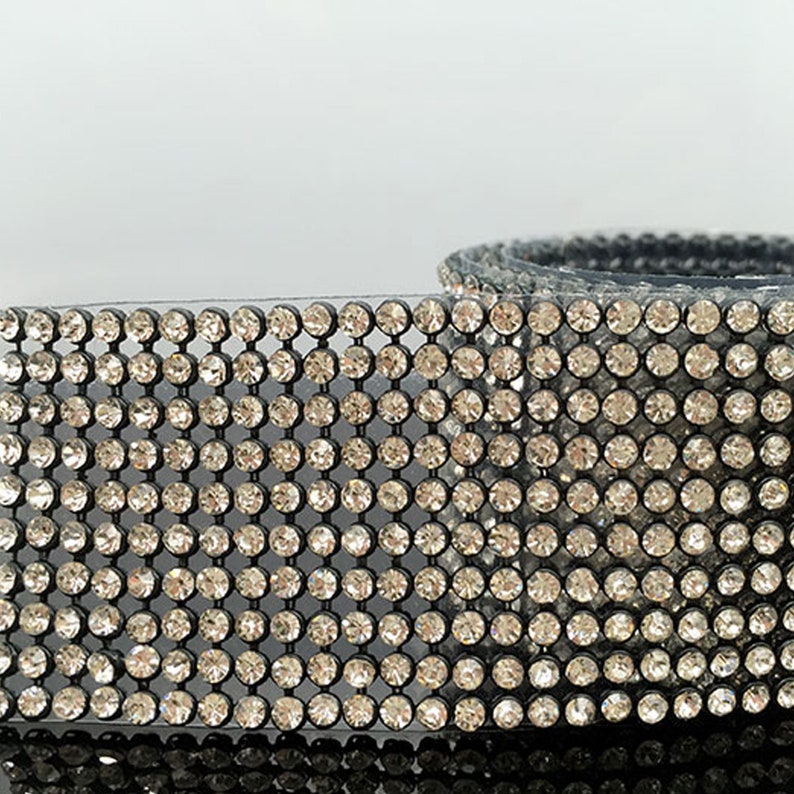 Diamante Rhinestone Mesh Bling Rhinestone Wrap Ribbon for Wedding, Cake ...