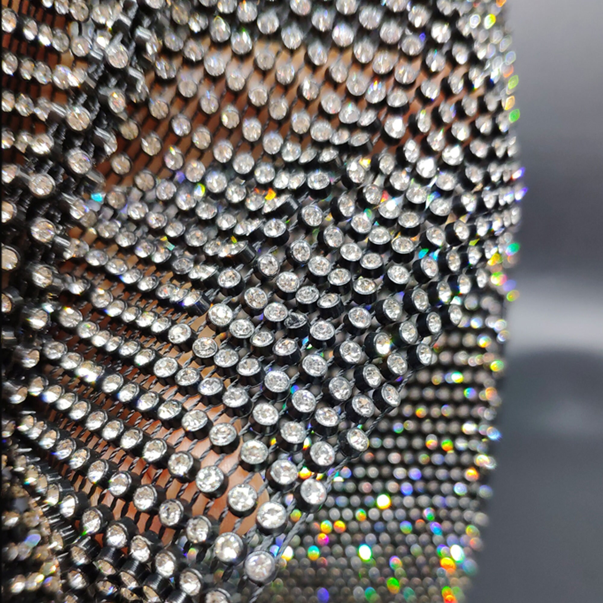 Bling Rhinestone Fabric Sparkling Rhinestone on Design for - Etsy