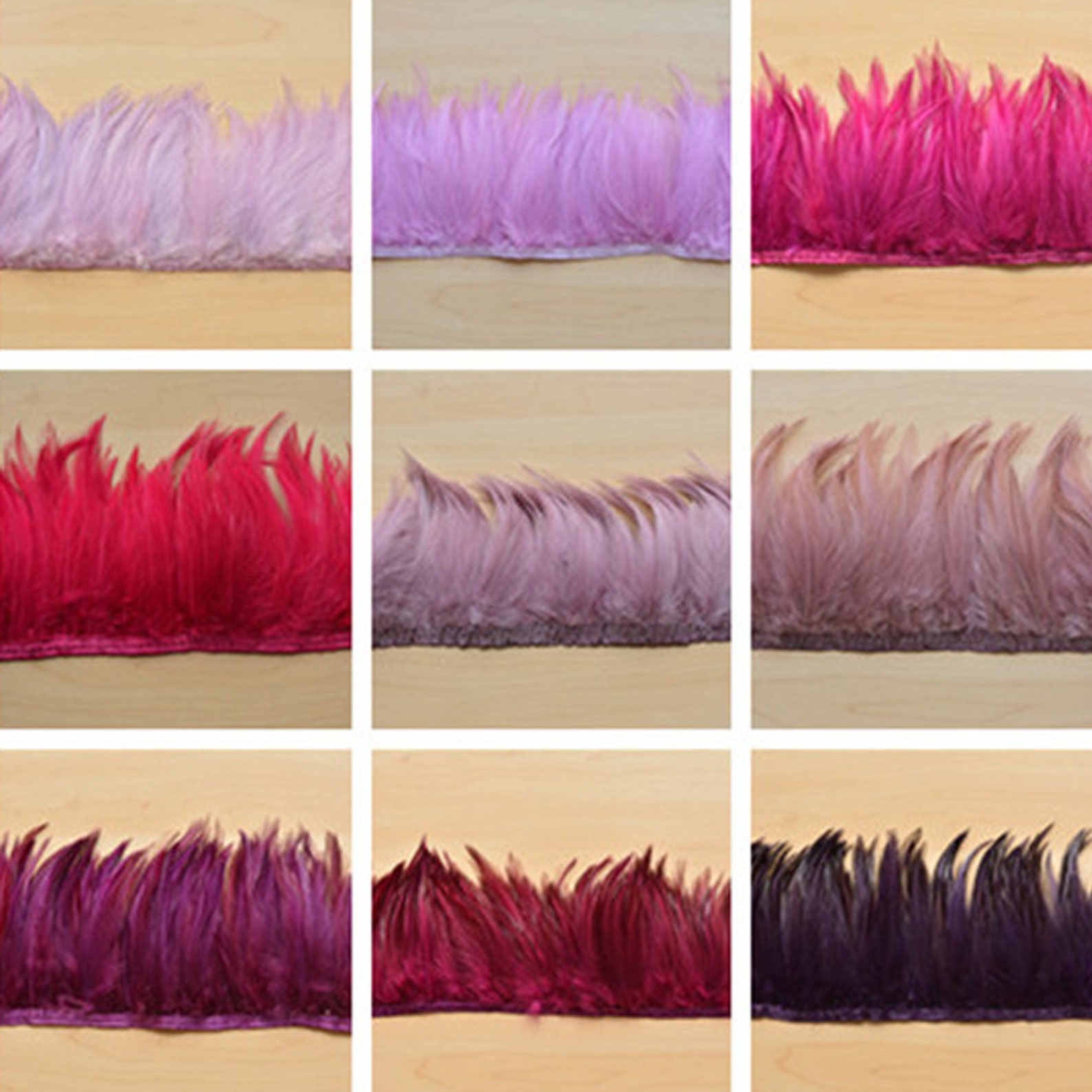 Rooster Feather Fringe Trim by 1 Meter Fur Tassel Feather Satin Ribbon ...