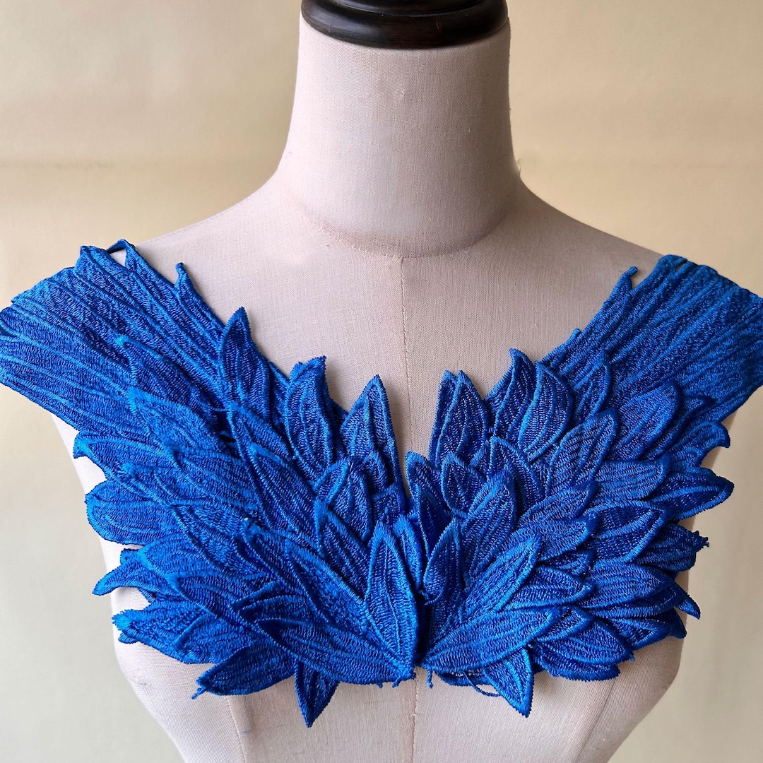 Mirror Pair Wings Fabric Layered Fabric Feather Wings Shoulders Decor ...
