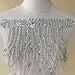 Party Neckline Trim Halter Applique Rhinestone Sequined Beaded Bodice ...