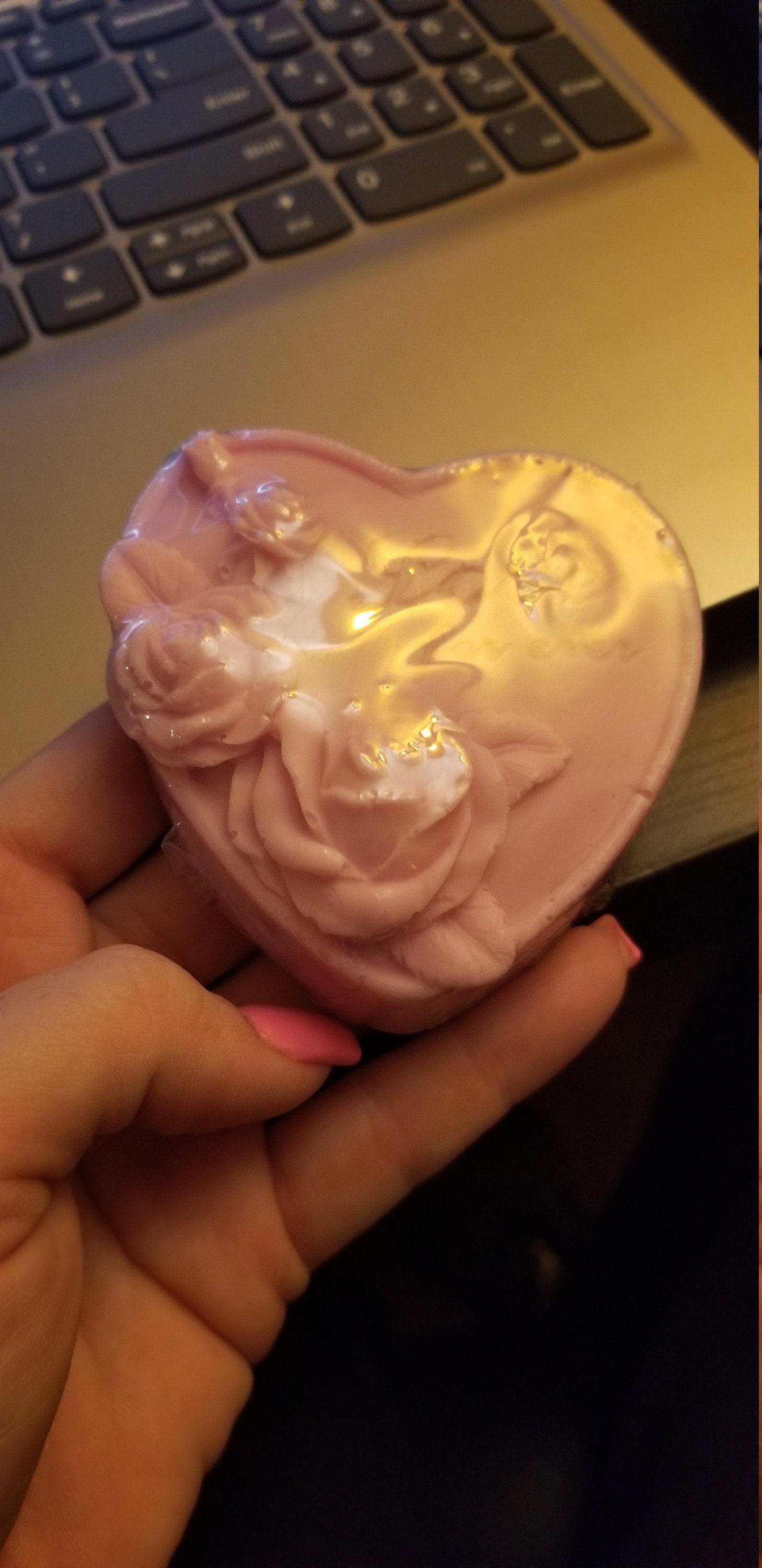 Love Forever Heart Shape Soap Bar Organic and Natural Handmade ...