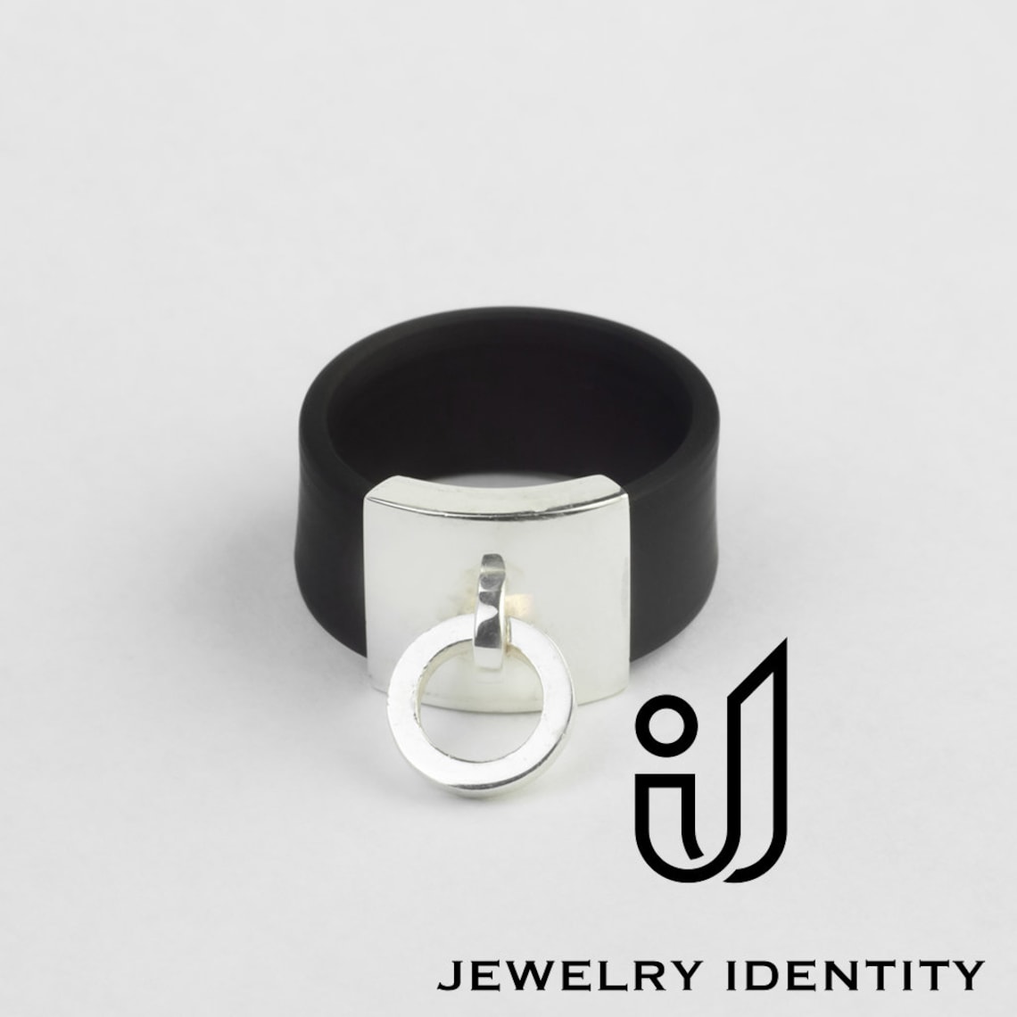 Ring of O Story of O Rubber Silver Collar Ring Slave Ring Erotic Ring ...