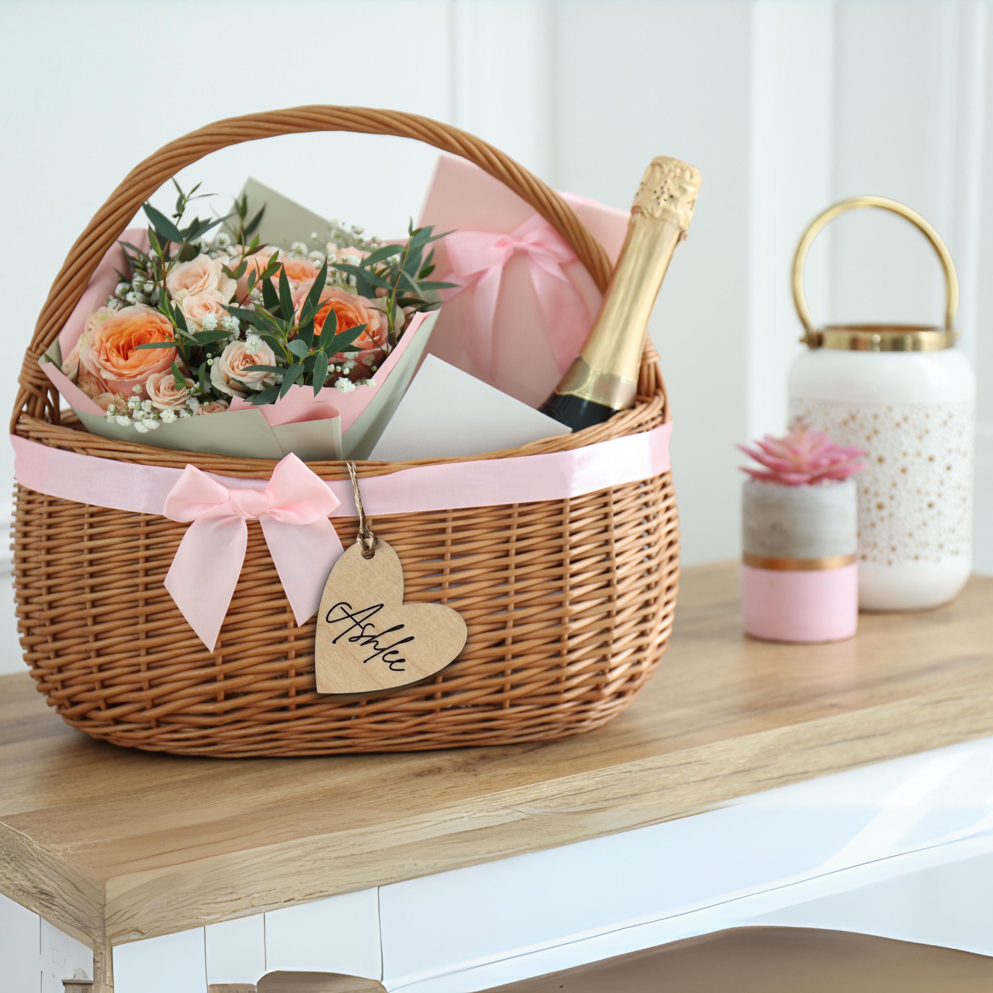 Heart Name Tags, Wooden Heart Name Tags, Custom Names, Birthday Gifts ...