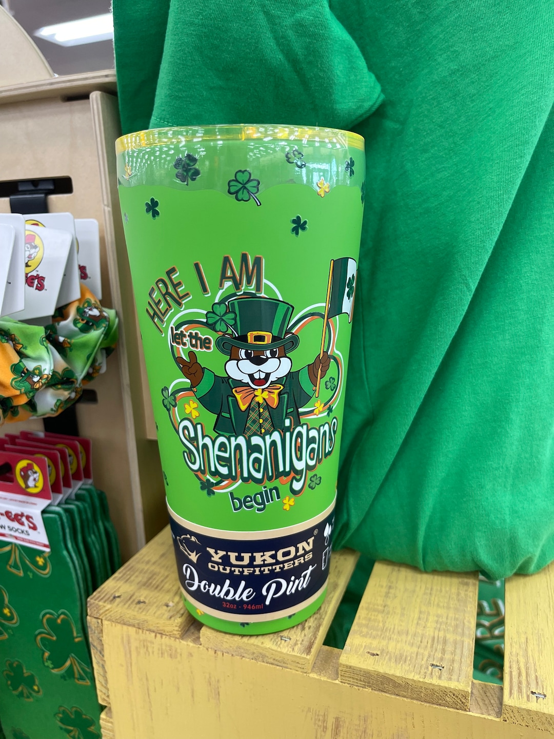 Buc-ees St Patricks Day 32oz Tumbler, Shot Glass, Limited Edition 2024 ...