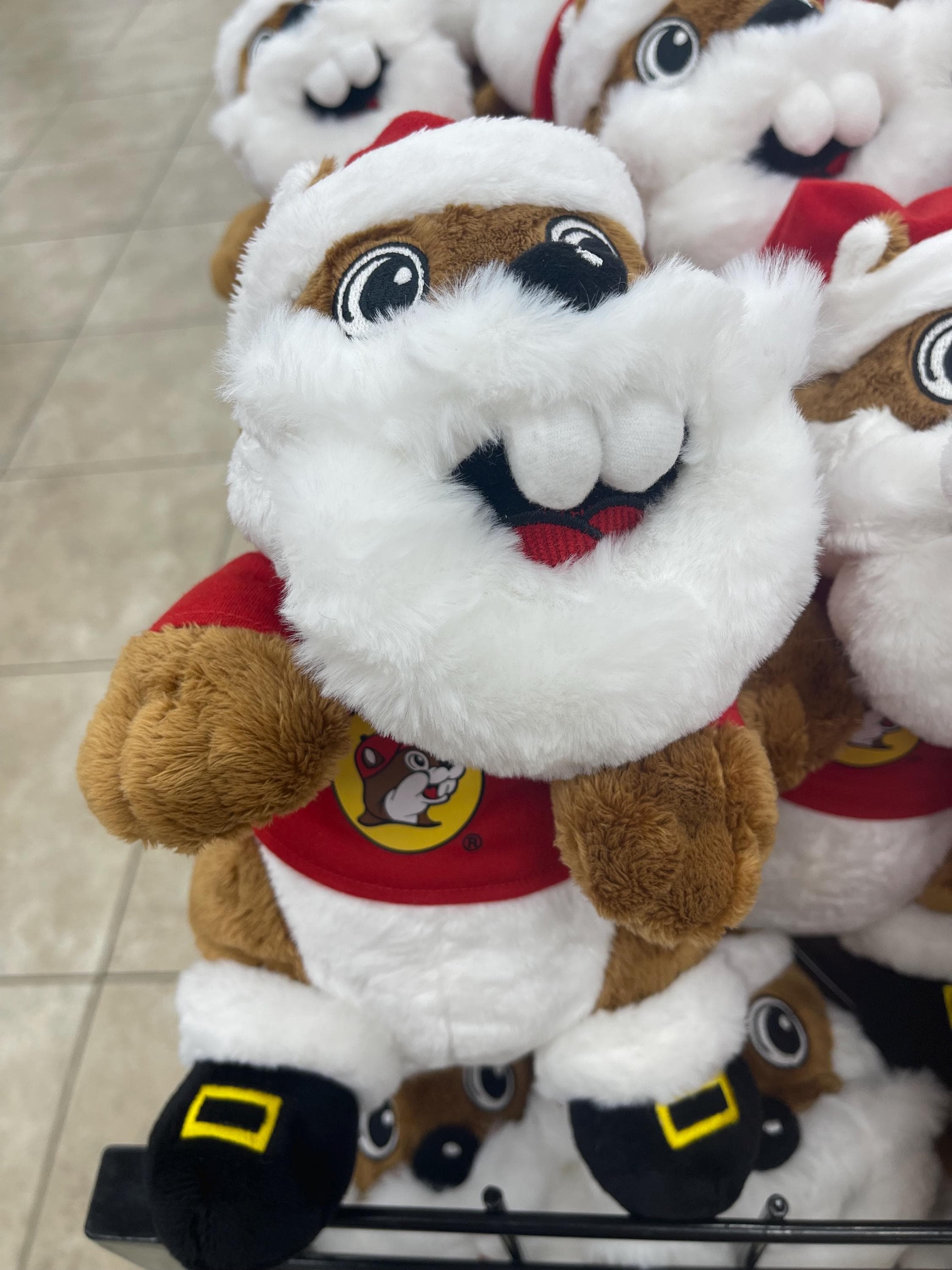 Buc-ees Christmas Plush, Santa Stuffed Animal, Santa Claus Stuffed ...