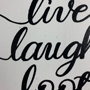 Live Laugh Loot Canvas Sign - Etsy