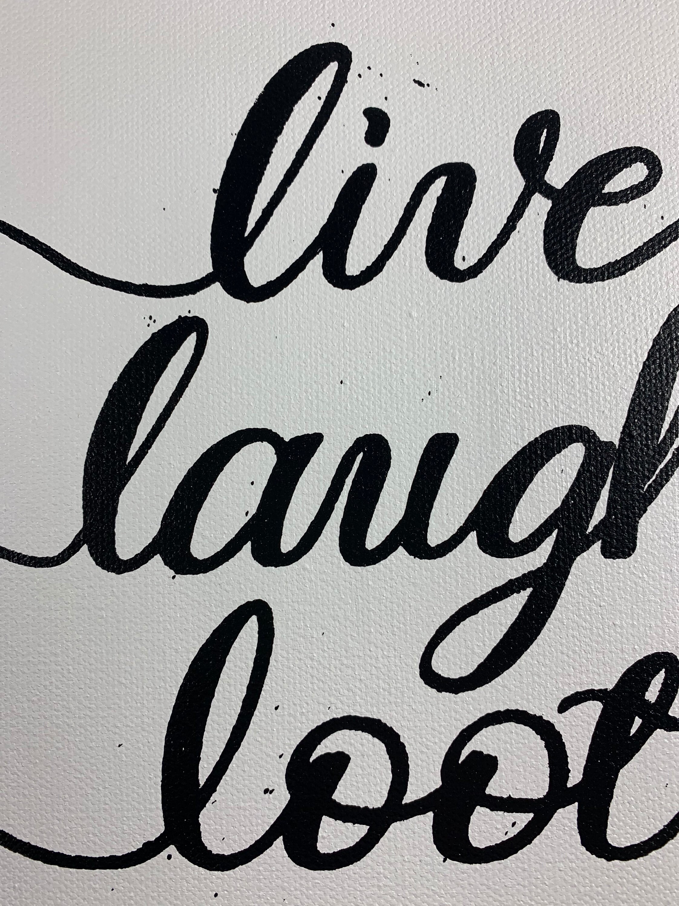 Live Laugh Loot Canvas Sign - Etsy