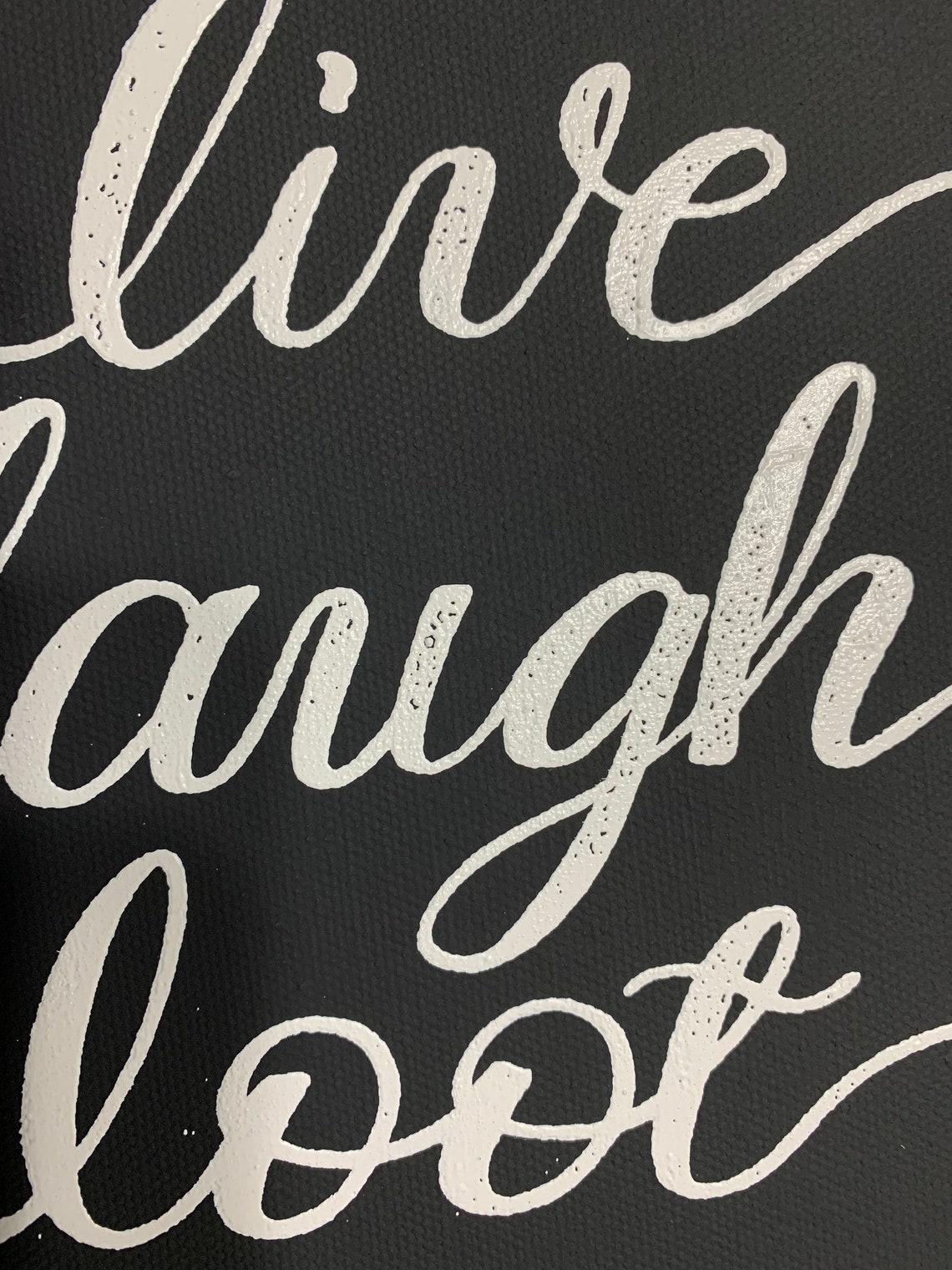 Live Laugh Loot Canvas Sign - Etsy