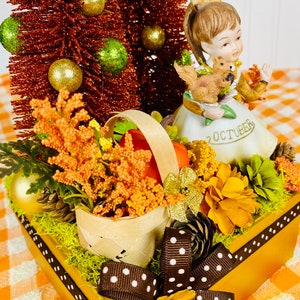 Vintage Fall Decor / Retro Fall Decor / Fall Decoration / Vintage Napco ...