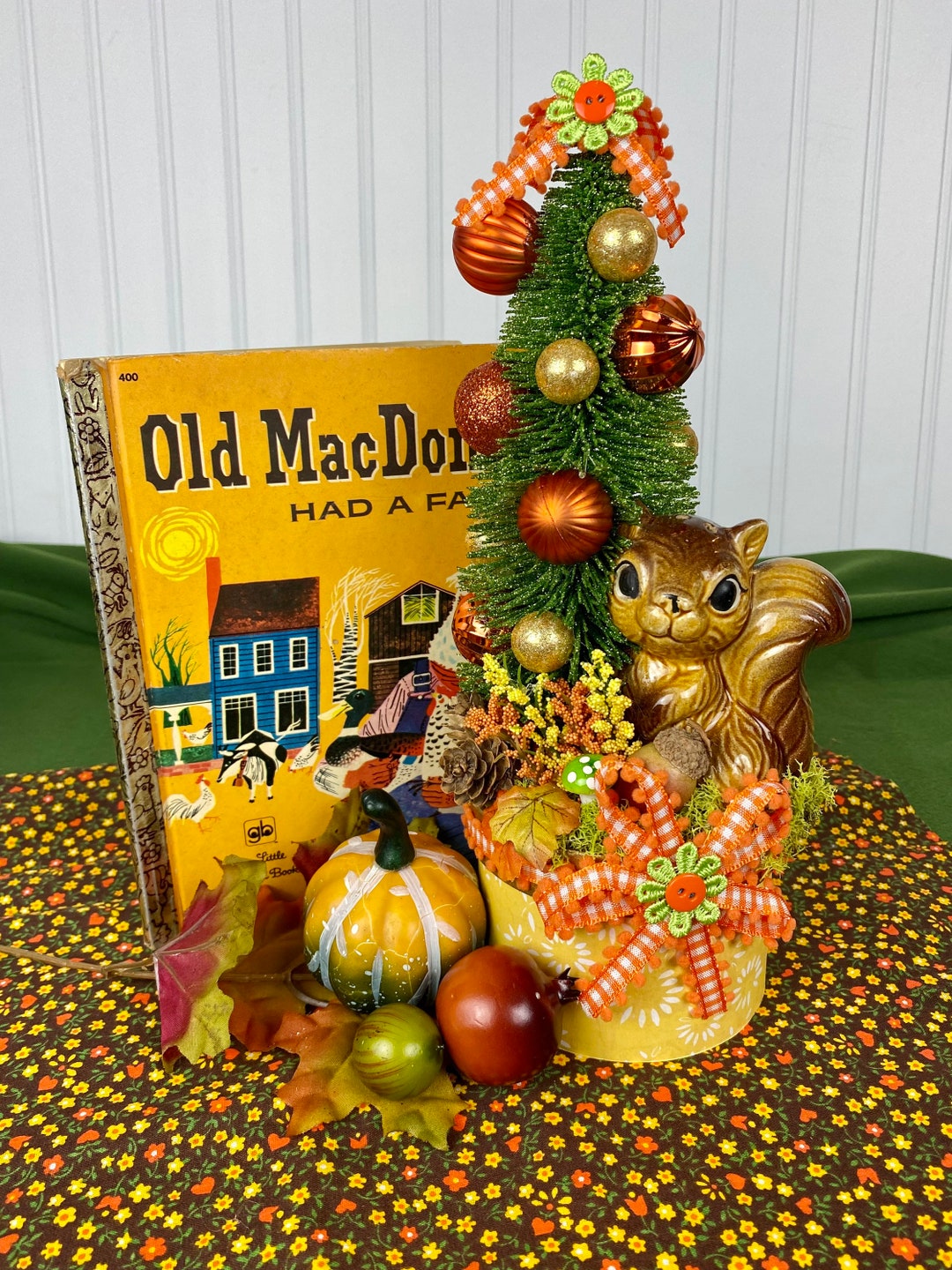 Vintage Fall Decor / Retro Fall Decor / Fall Decoration / Vintage ...