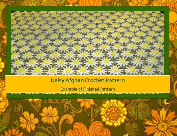 Vintage Daisy Afghan Crochet Pattern / Daisy Afghan / Original | Etsy