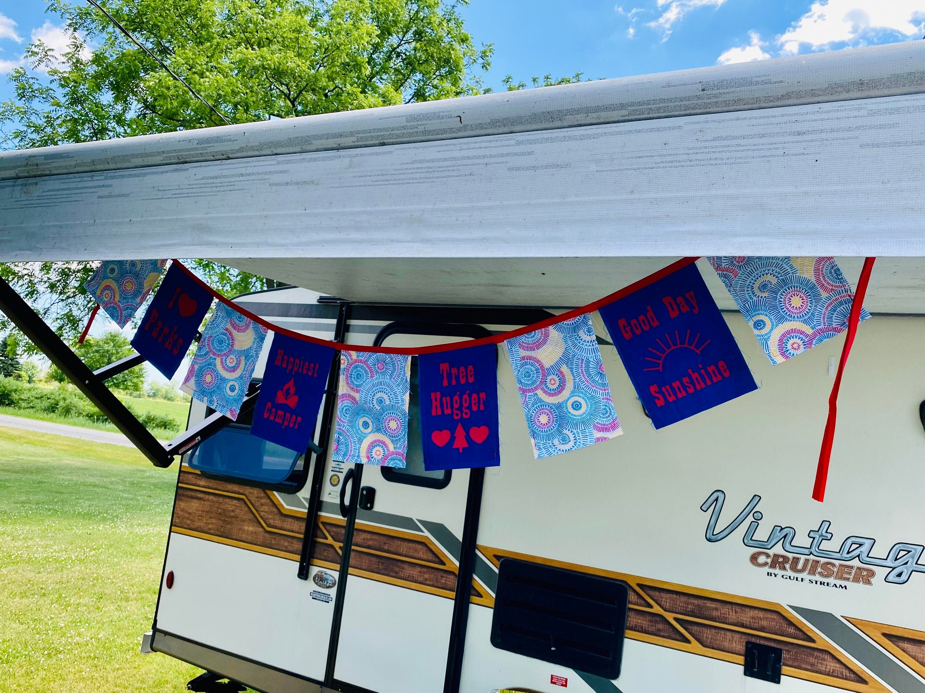 Camping Flags / Camping Bunting / Campsite Decor / Camper - Etsy