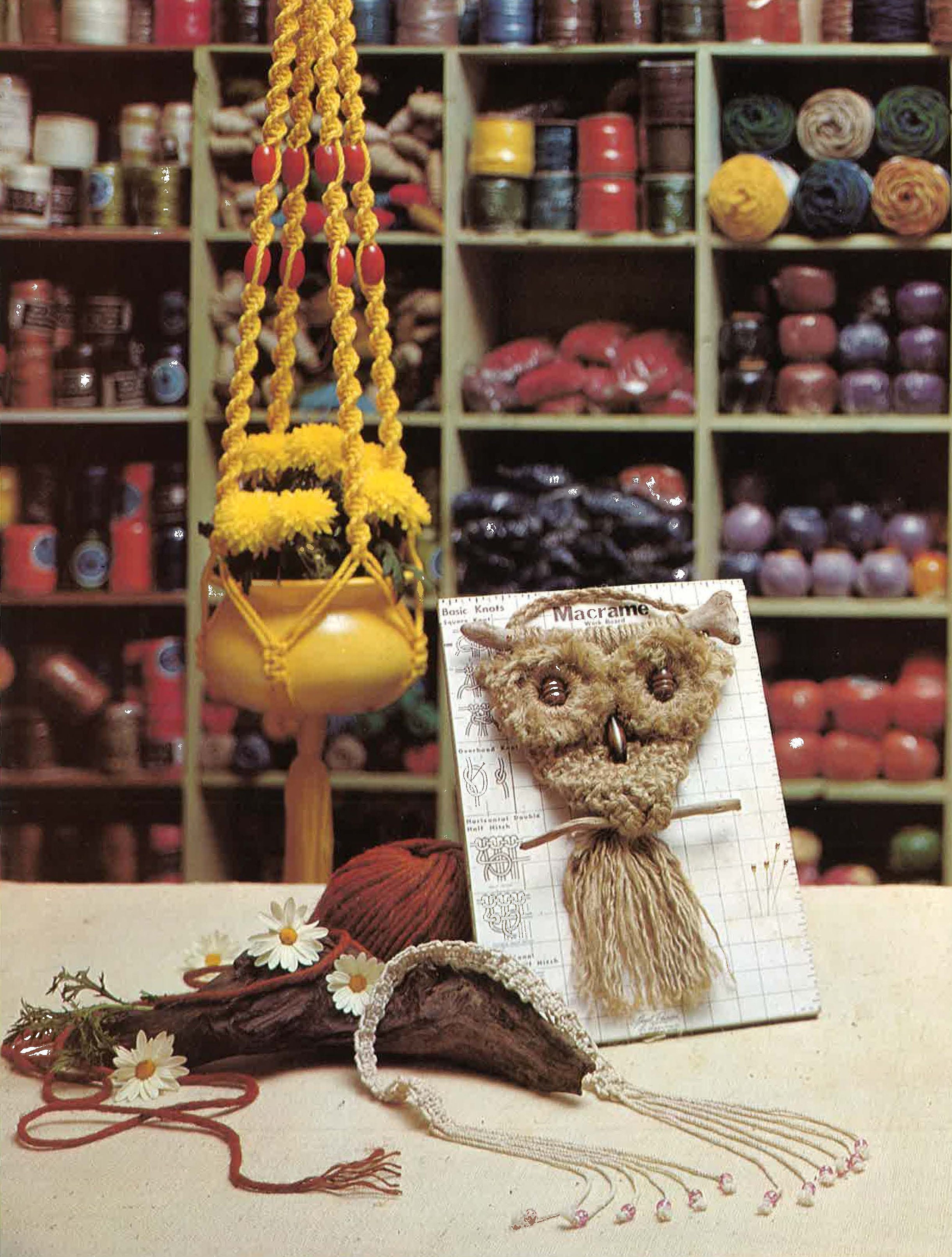 Vintage Macrame Patterns / Macrame Owl Pattern / Macrame Plant - Etsy