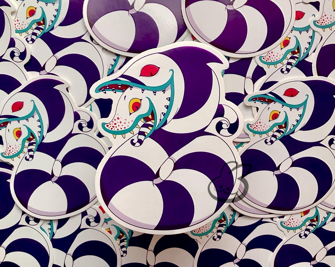 Sandworm Sticker | 4” Halloween Cute Glossy Vinyl Sticker | Jumbo ...