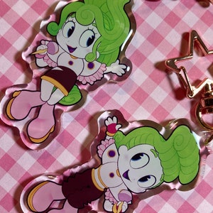 Velvet & Veneer Charms | 2.5" Epoxy Acrylic Double Sided Charm ...