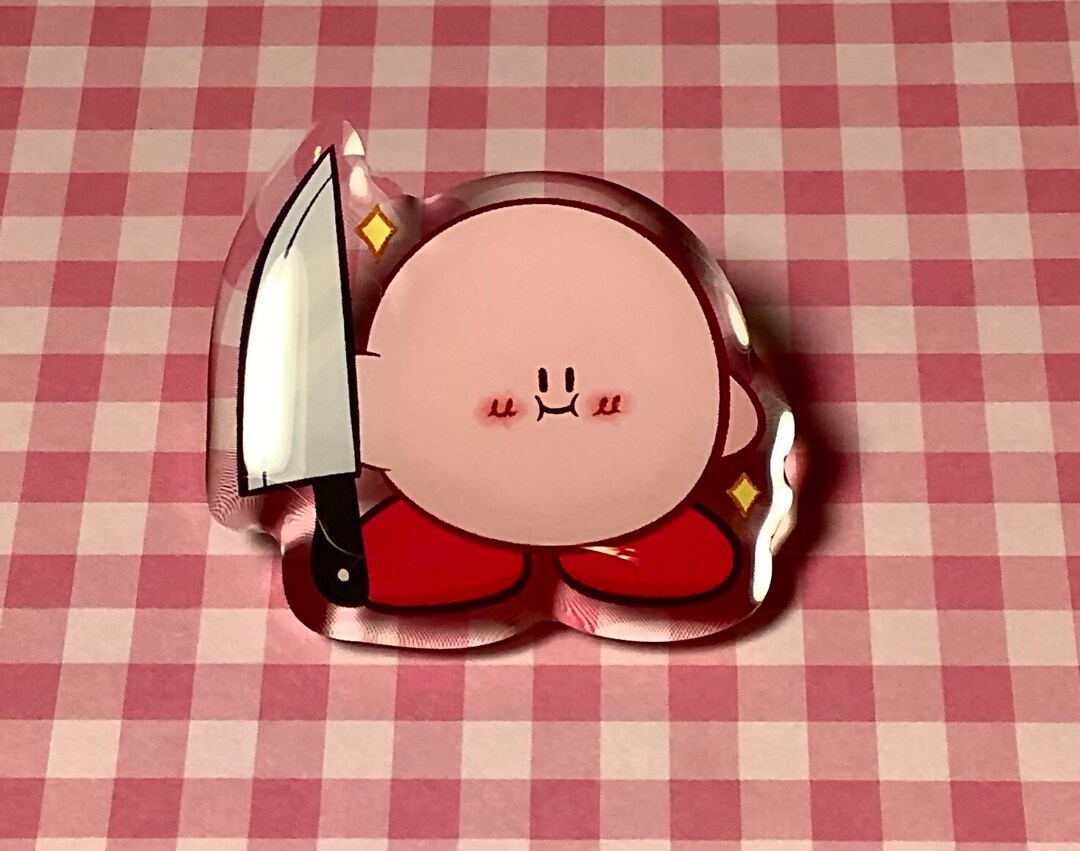 Knife Poyo Acrylic Pin | 1.5” Epoxy Pin + Sticker Set | Free Shipping ...